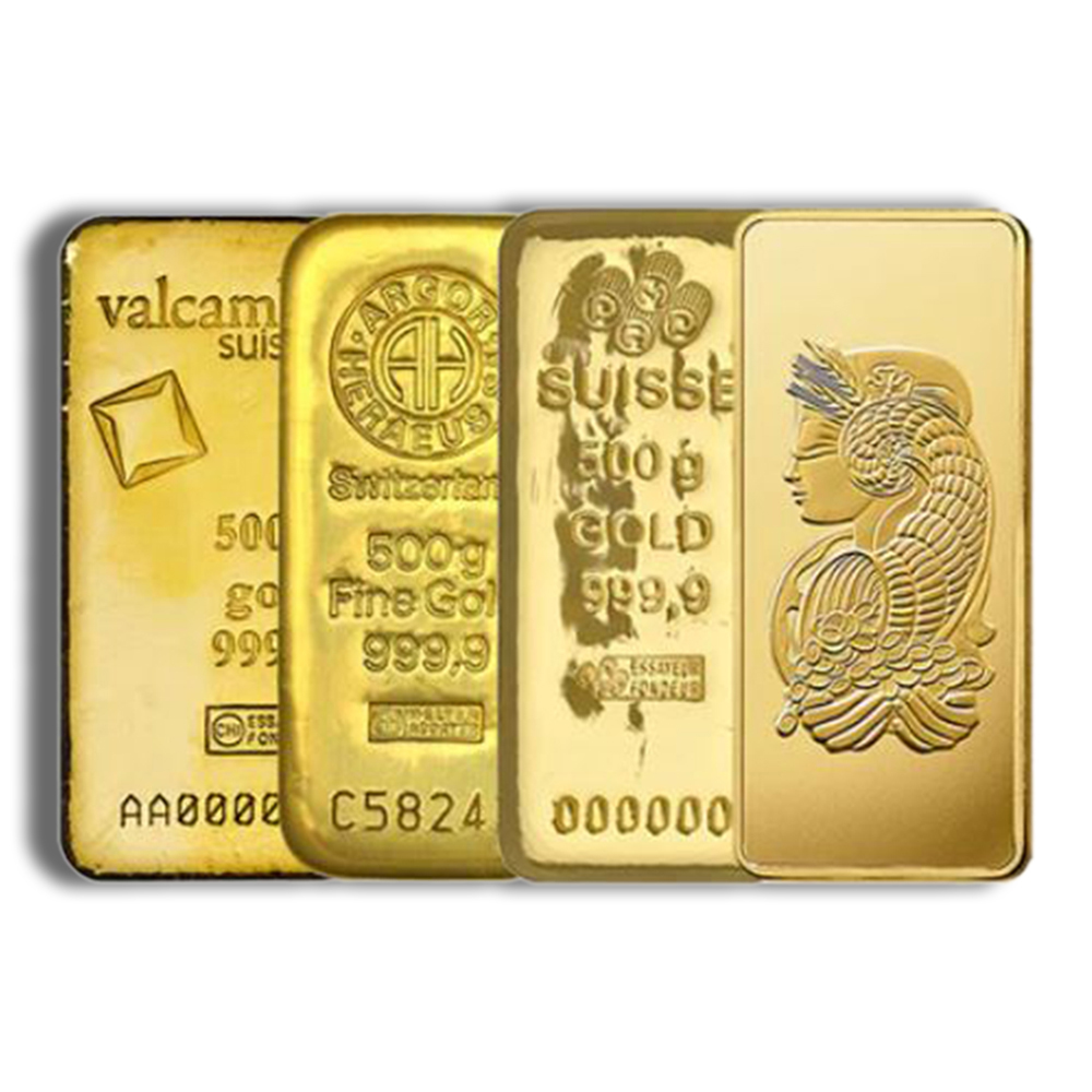 500 gram Gold Bar - Brand Varies - PS Bullion LLC